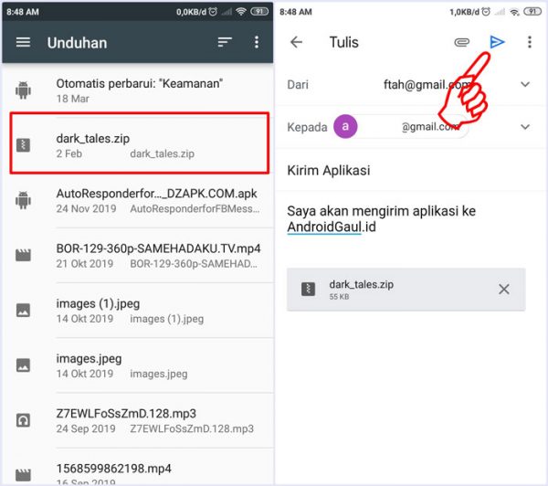 Begini Cara Kirim Aplikasi Lewat Email (Gmail) + File Besar